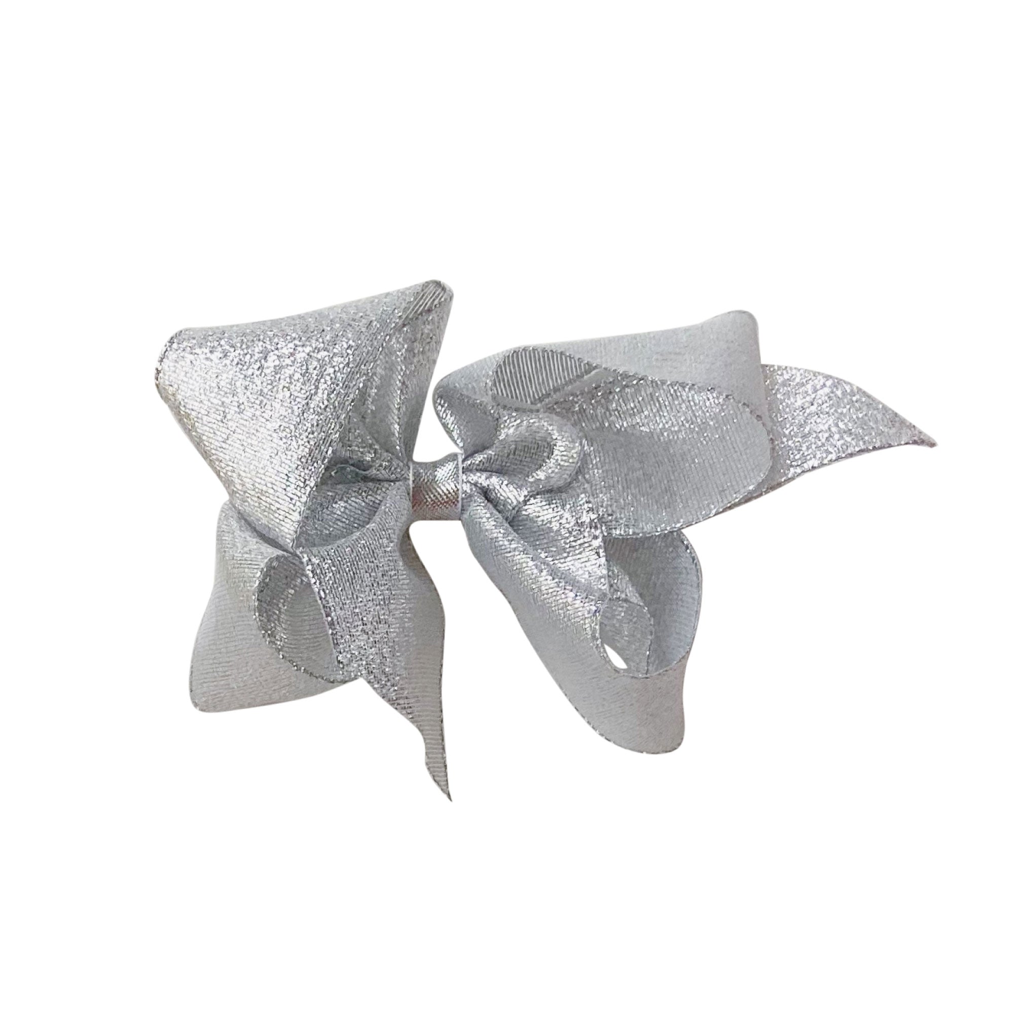 Big Silver Sparkle Metallic Bow – Bows Arts